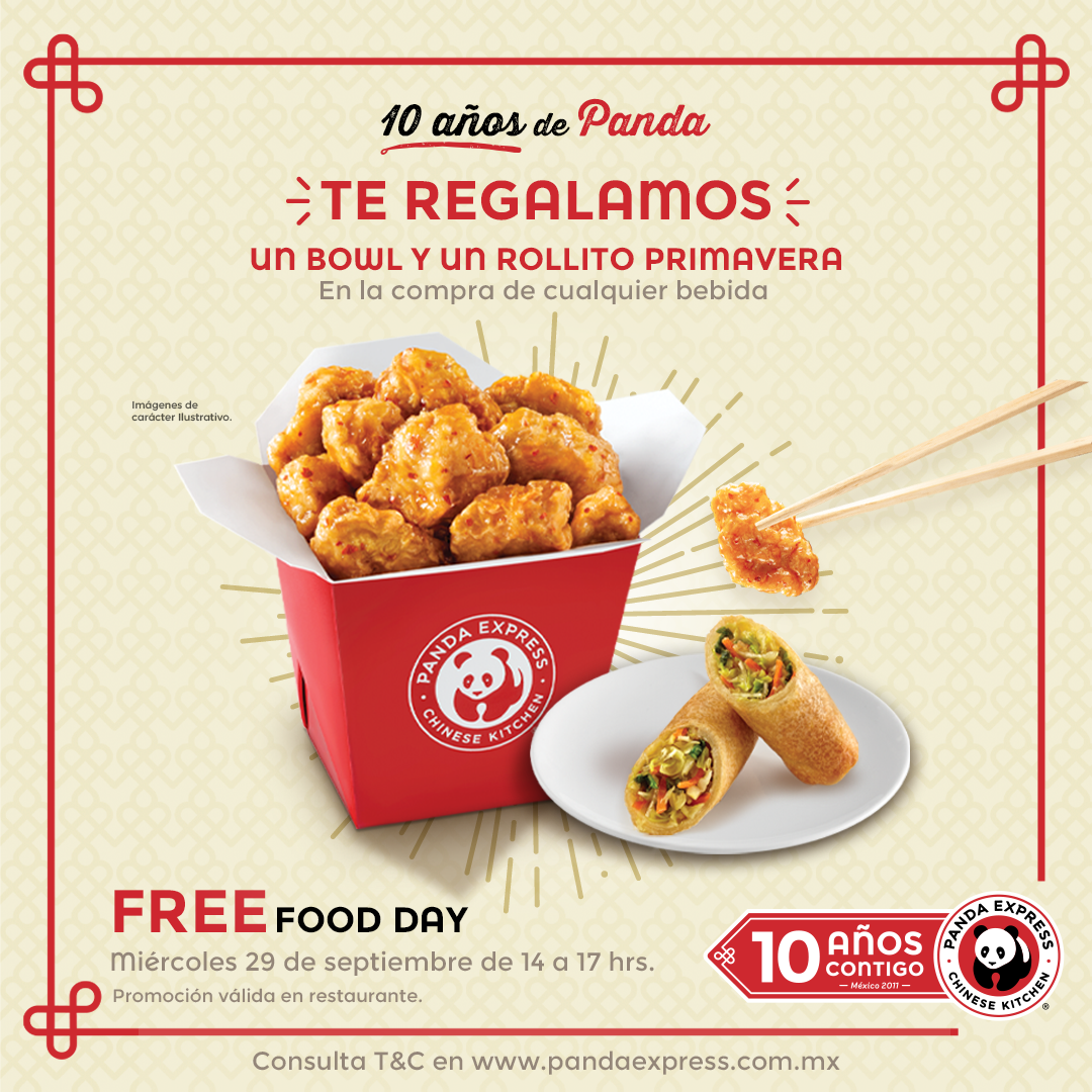Panda Express invita a su Free Food Day - CoreCulinario