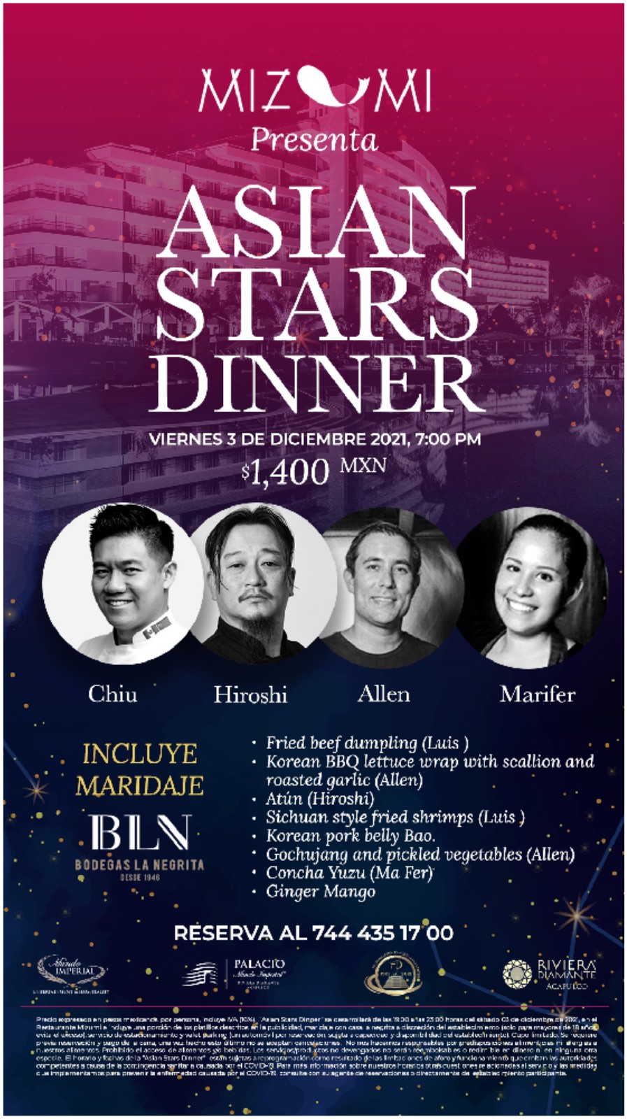 El chef Luis Chiu cocina con chefs estrellas en Mizumi - CoreCulinario