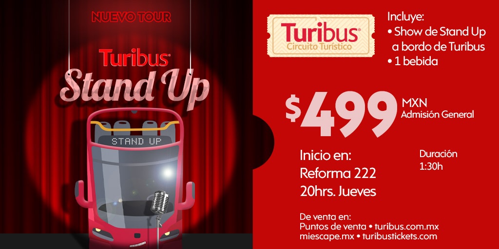 TURIBUS ESTRENA SU CIRCUITO CON STAND UP - CoreCulinario