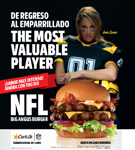 Regresa la NFL Big Angus Burger de Carl’s Jr. - CoreCulinario
